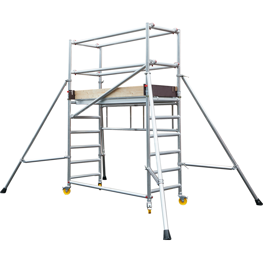 Alquiler de andamio de aluminio con ruedas - 3,70 m - Kiloutou