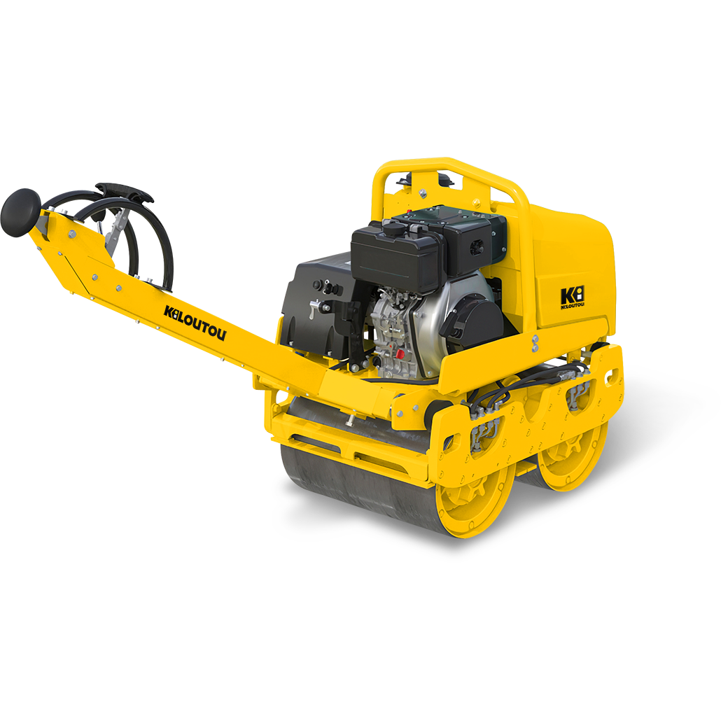Alquiler rodillo compactador vibrante doble tambor - 650 mm - Kiloutou